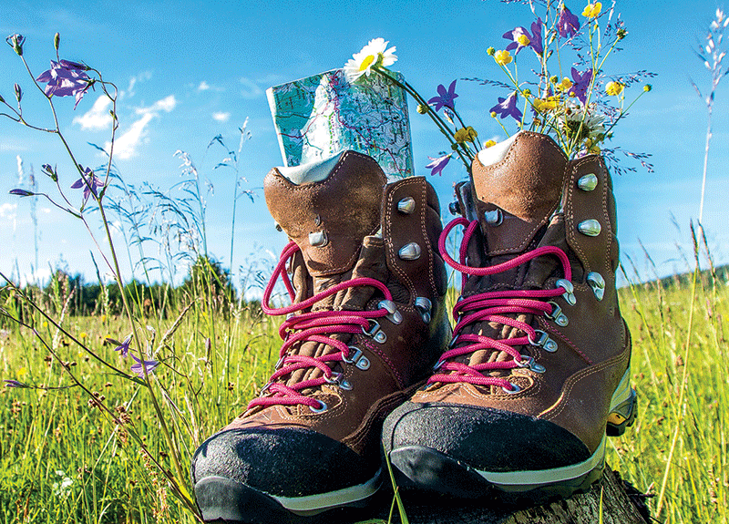 La randonnée pédestre progresse à grands pas