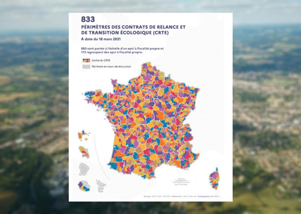 La carte des 833 contrats de relance et de transition écologique est publiée